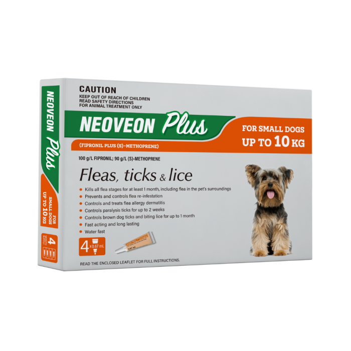 Neoveon Plus Dog Small Up to 22lbs Orange VetShopMax